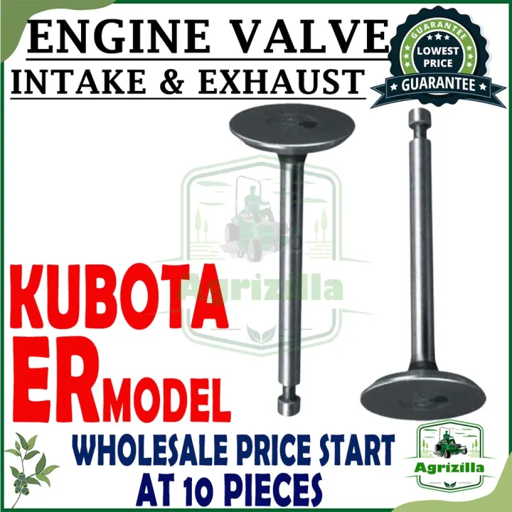 ENGINE VALVE Intake or Exhaust for Kubota ER Model ER40 ER50 ER65 ER80 ...