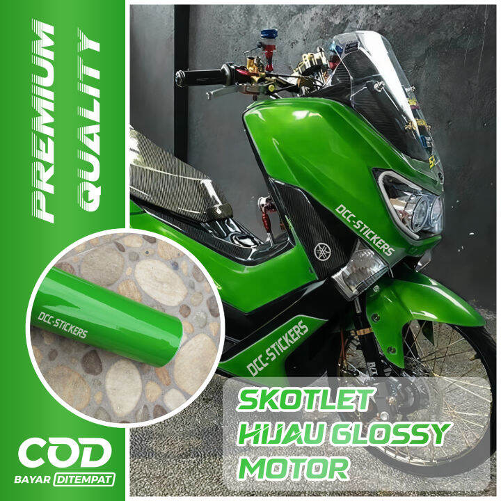 Stiker Skotlet Hijau Glossy Scotlite Skotlite Green Body Variasi Warna ...