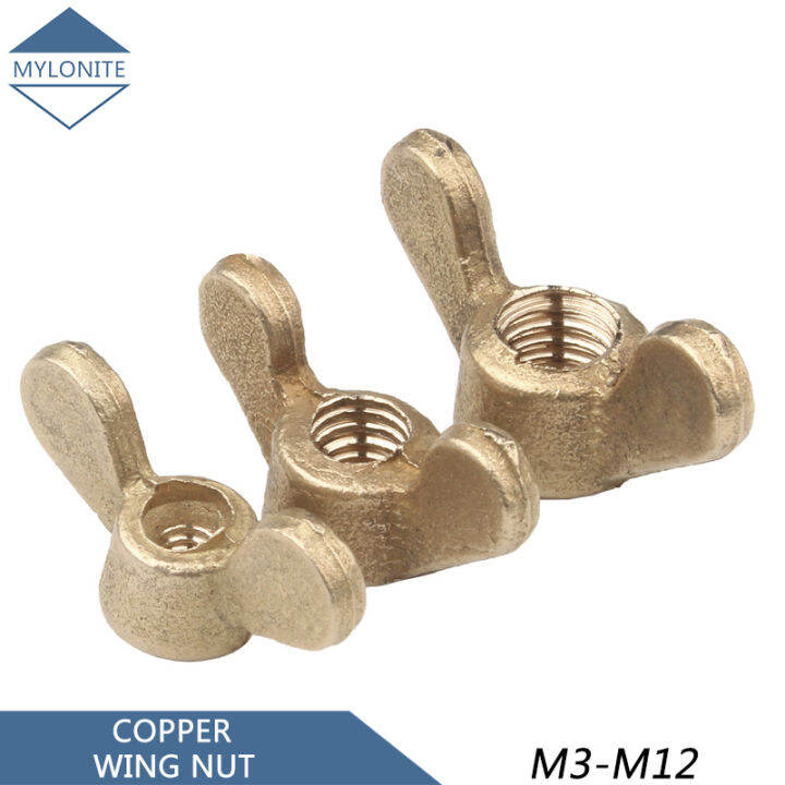 Brass Wing Nuts Butterfly Nut to Fit Bolts & Screws M3 M4 M5 M6 M8 M10 M12 Copper Solid ...