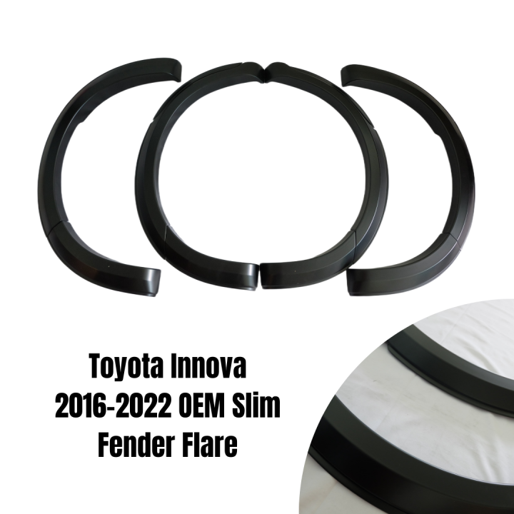 Toyota Innova J E G V 2016-2024 Slim Fender Flare Matte Black Thailand ...
