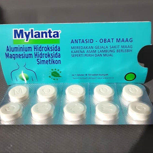 MYLANTA TABLET 1 Blister isi 10 Teblet ANTASID OBAT MAAG | Lazada Indonesia