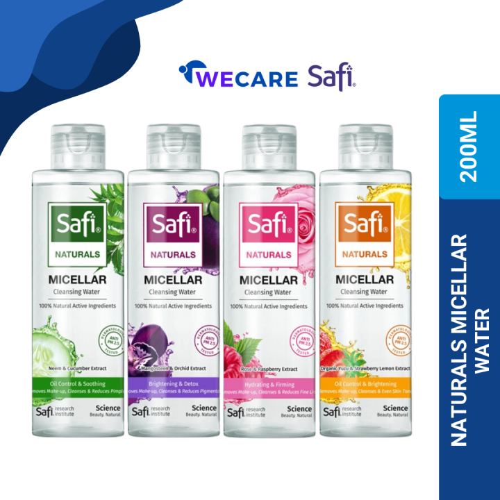 Safi Natural Micellar Cleansing Water (200ml) - 4 Variants | We Care ...