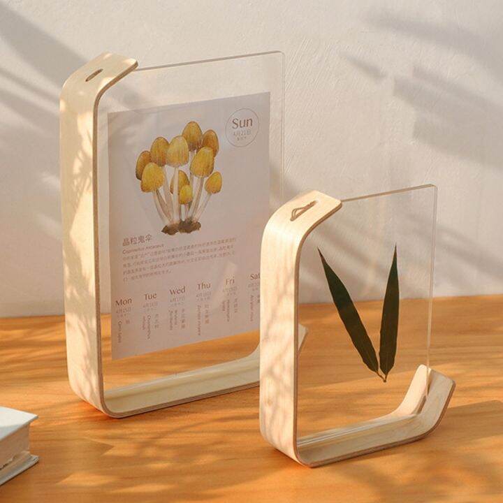 Acrylic Wooden Photo Frame Herbarium Display Frame Calendar DIY Frame ...