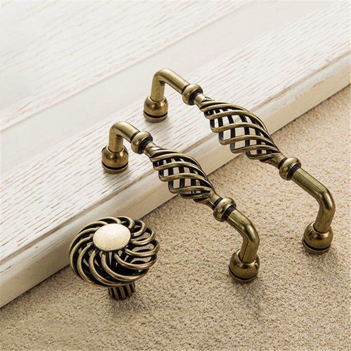 VGFD กรงนกสีดำพร้อมด้ามจับสกรูตัวดึงตู้เก็บของตัวดึงอุปกรณ์สำหรับบ้าน ...