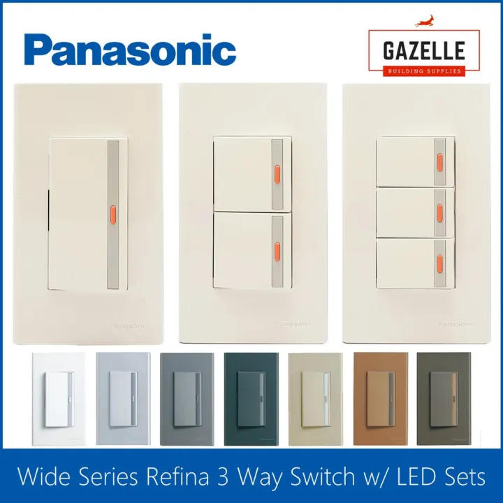 Panasonic Refina Wide Series 3 Way Illuminated Switches w/ LED ...