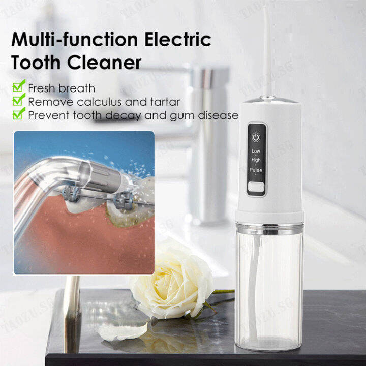 qinqinss Home electric teeth cleaner Portable water flosser Dental ...