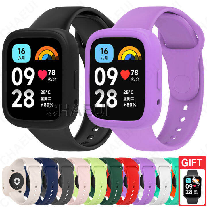Silicone Strap with Case Shell Replacement Bracelet Band for Redmi ...