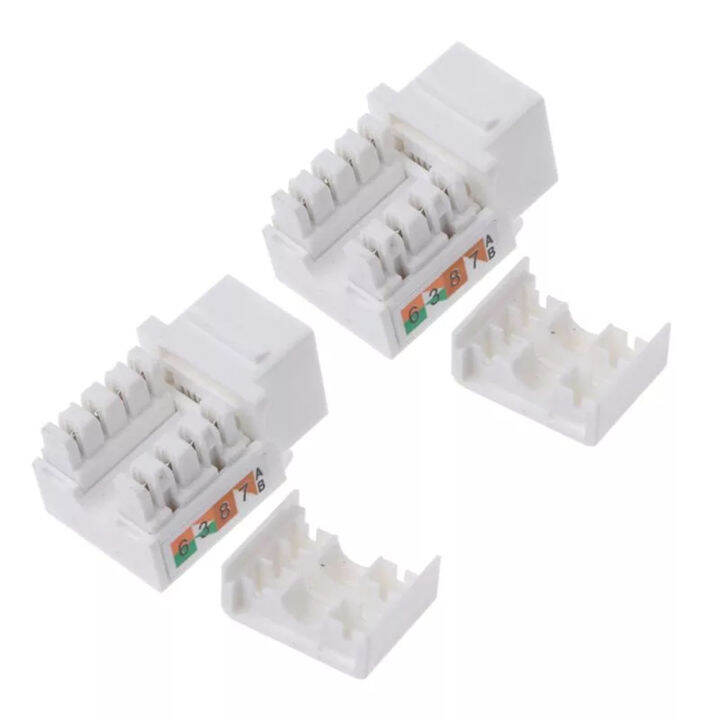Wonderful Products ~ Portable Plug Information Socket Network Adapter Cat6 Cat5e Rj45 Connector