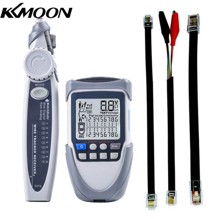 KKmoon Handheld Portable Network Cable Tester LCD Large Screen Display ...