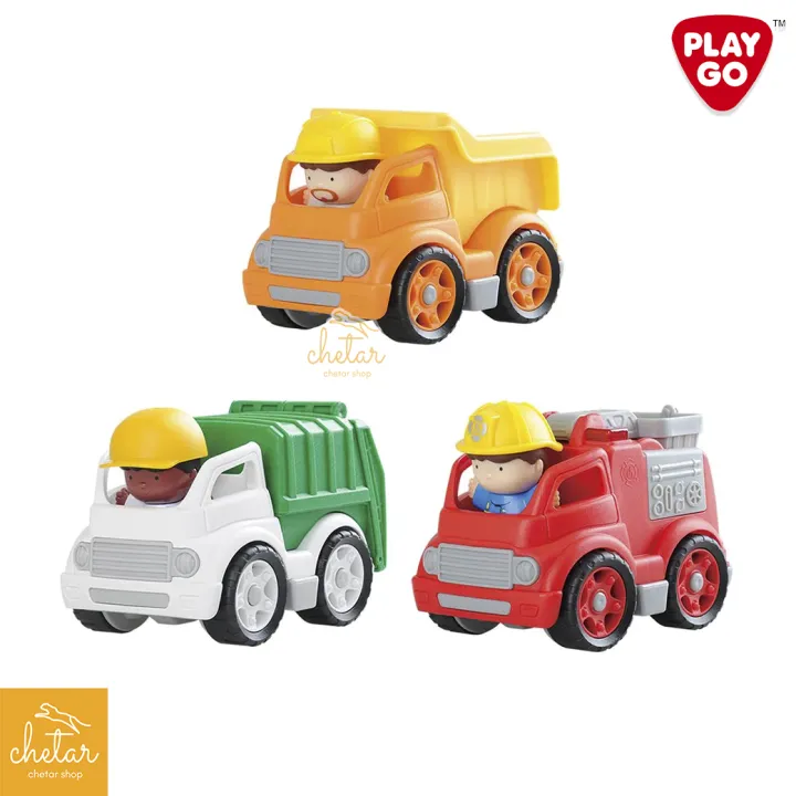 ️ของแท้ ️ Playgo รถดั้มพ์ รถเก็บขยะ รถดับเพลิง รถแทรกเตอร์ พร้อมฟิกเกอร์ รถของเล่น รถ | Lazada.co.th