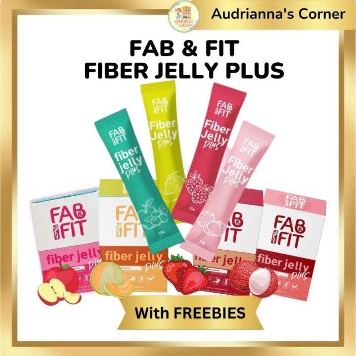 New 2023 FAB FIT Fiber Jelly Plus - Slimming Jelly (10sachets/box) 150g ...