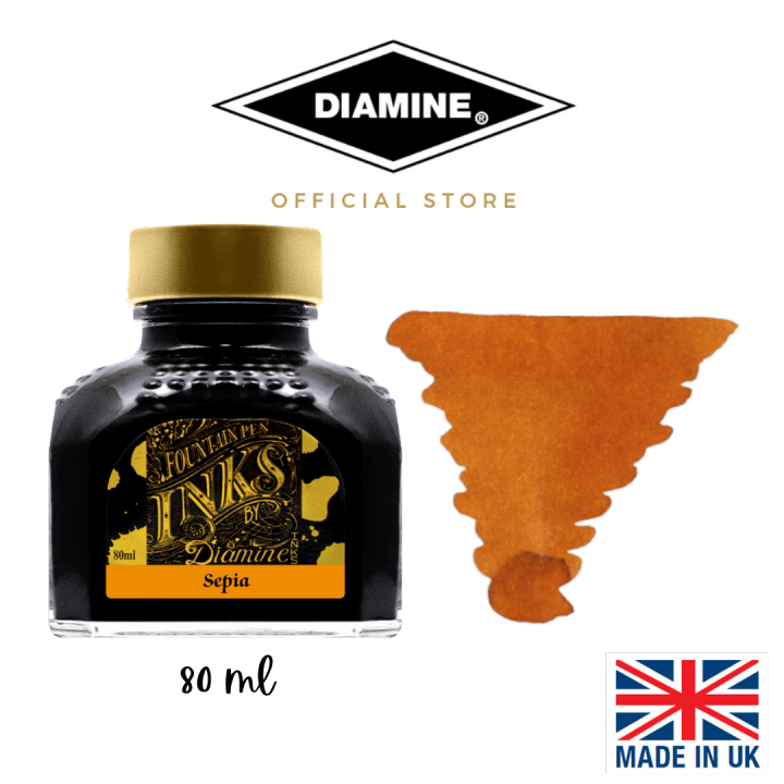 Diamine Fountain Pen 80ml Bottle Ink Sepia | Lazada