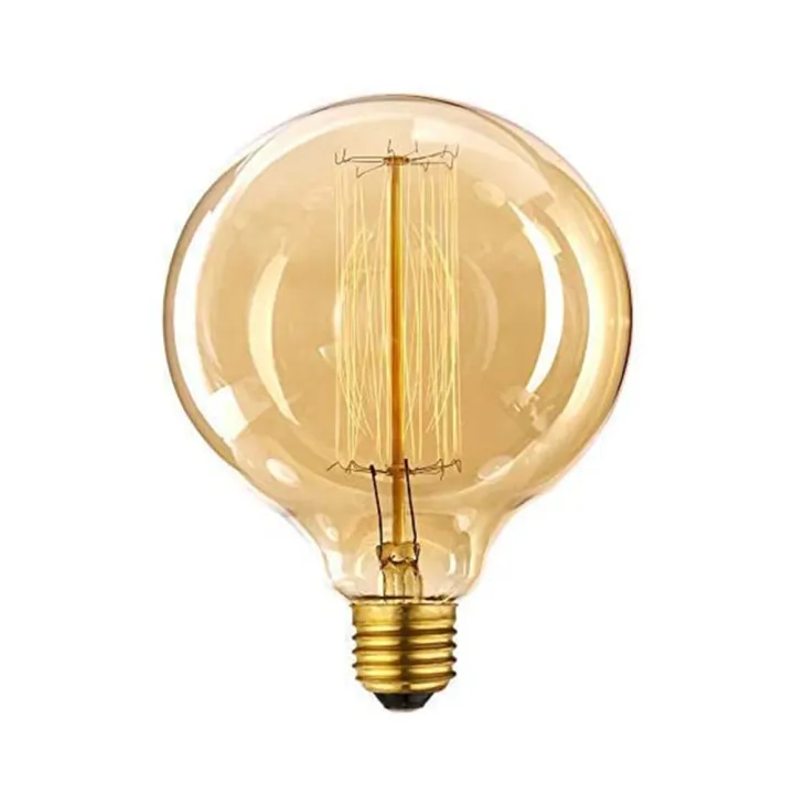 Vintage Edison Light Bulb 40W Large Globe E27 Dimmable Lighting Lamp ...