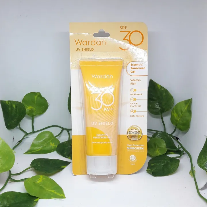 [KEMASAN BARU] Wardah Sunscreen Gel SPF 30 / UV Shield Essential Sunscreen Gel SPF 30 - 40 ML ...