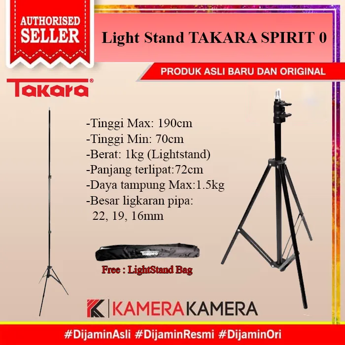 LIGHT STAND TAKARA SPIRIT-O Light Stand with Bag - Takara Spirit O ...