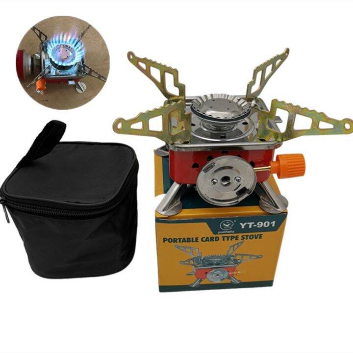 พร้อมส่ง!!! PORTABLE CARD TYPE STOVE เตาแก๊สแคมป์ปิ้งแบบพกพา | Lazada.co.th