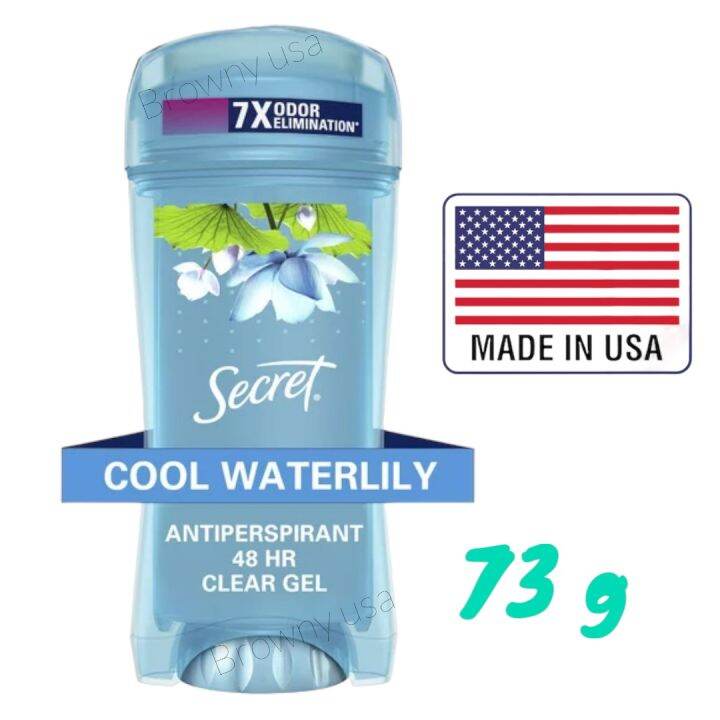 Secret Clear Gel Antiperspirant and Deodorant for Women Waterlily Scent ...