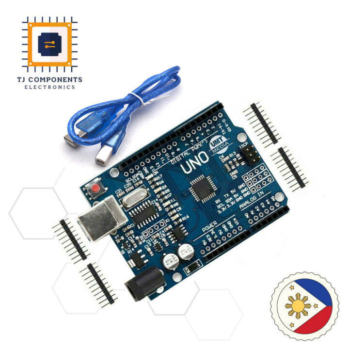 Uno R3 Arduino Compatible Board Rev3 Atmega328p With Free Usb Cable