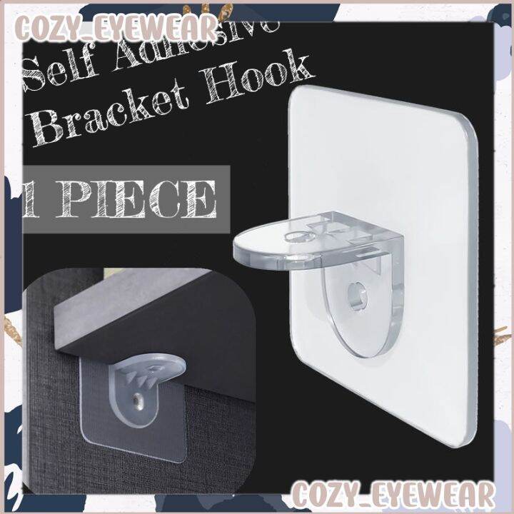 (1 pcs) Self Adhesive Bracket Hook Seamless Nail Free Wall Bracket ...