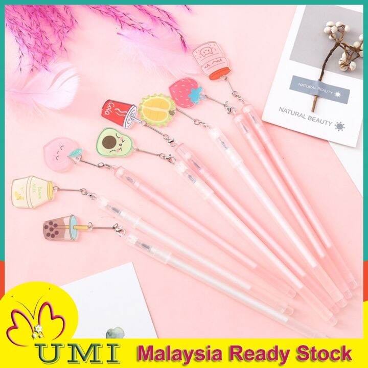 Ready Stock UMI UG056 0.5mm Cartoon Acrylic Gel Pen Black Neutral Pen ...