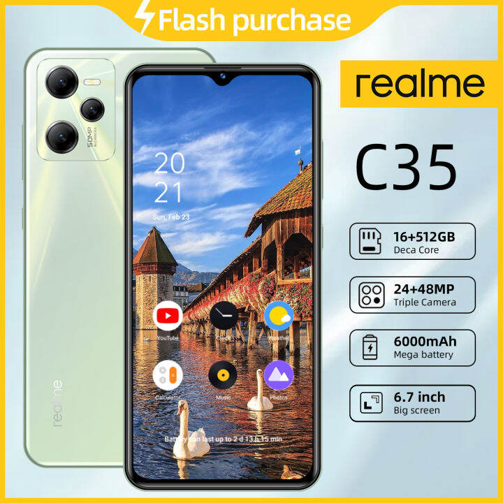 โทรศัพท์มือถือ Realme C35 5G ของแท้ Smartphone รองรับ2ซิม โทรศัพท์ ของ ...