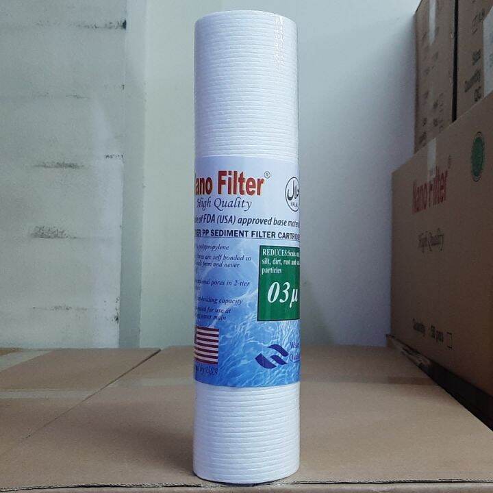 ISI 5 PCS Cartridge Filter Air / Sediment / Water Filter 10" Nano ...