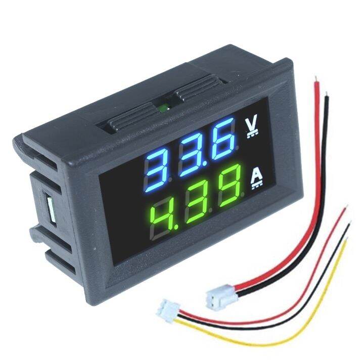 0.28 quot; DC 0-100V 10A Digital Voltmeter Ammeter Dual Display Voltage Detector Current Meter ...