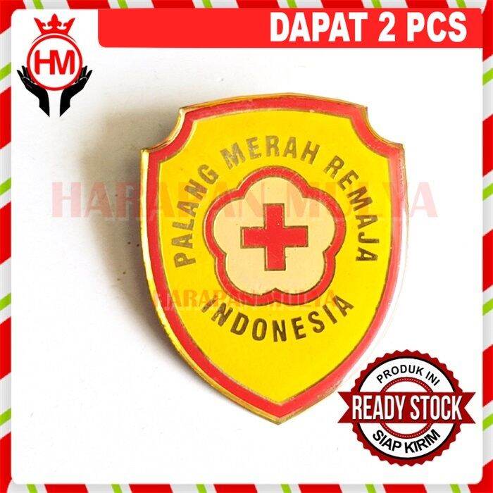 Pin PMR Warna Kuning Lencana Pin Logo PMR Indonesia Ukr. Besar ...