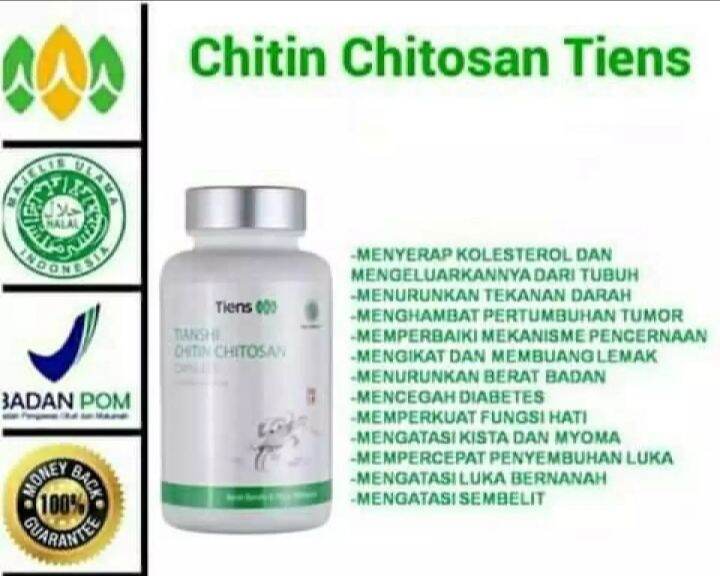 Suplemen Chitin Chitosan Tianshi Ori ( Kemasan Eceran 50 Kapsul ...