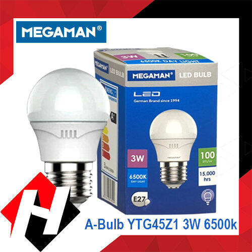 MEGAMAN Lampu LED A-Blub 3W 6500K - Megamen LED / Bohlam / Bola Lampu ...