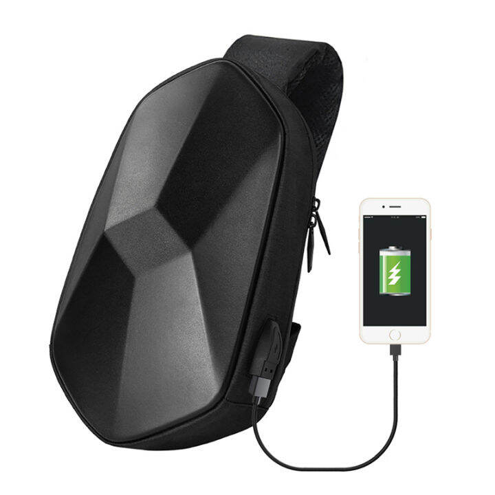 Leacat hard shell Crossbody Bags Sling Bag Chest Bag Waterproof ...