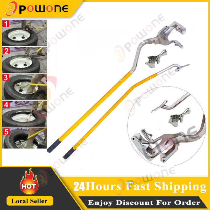 POWONE 3 pcs Truck Tire Changer Tire Mount Demounting Tool Kit Tubeless ...