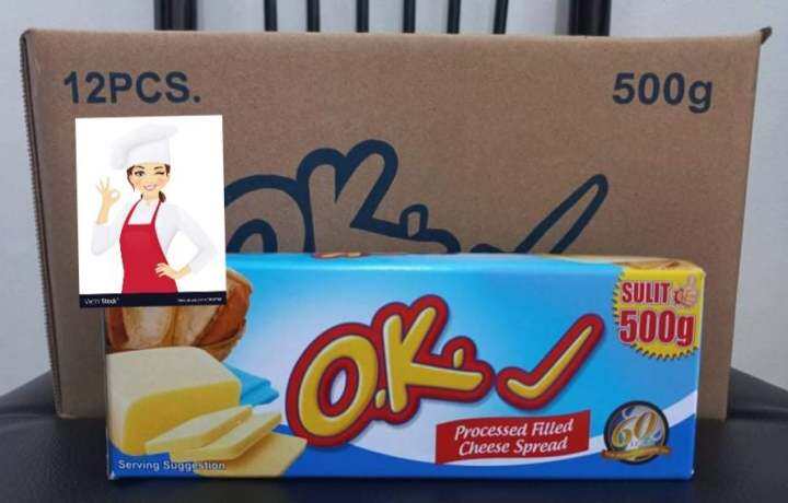(1 Case) 100% Filled Cheese (O.K.) OK 500g X 12 pieces Fast Delivery | Lazada PH