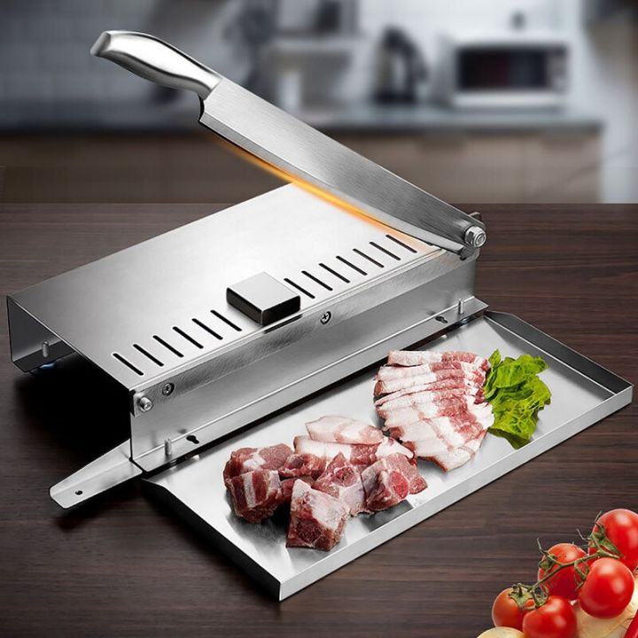 Stainless Steel Meat Slicer Manual Frozen Meat Slicer Chopped Chicken ...
