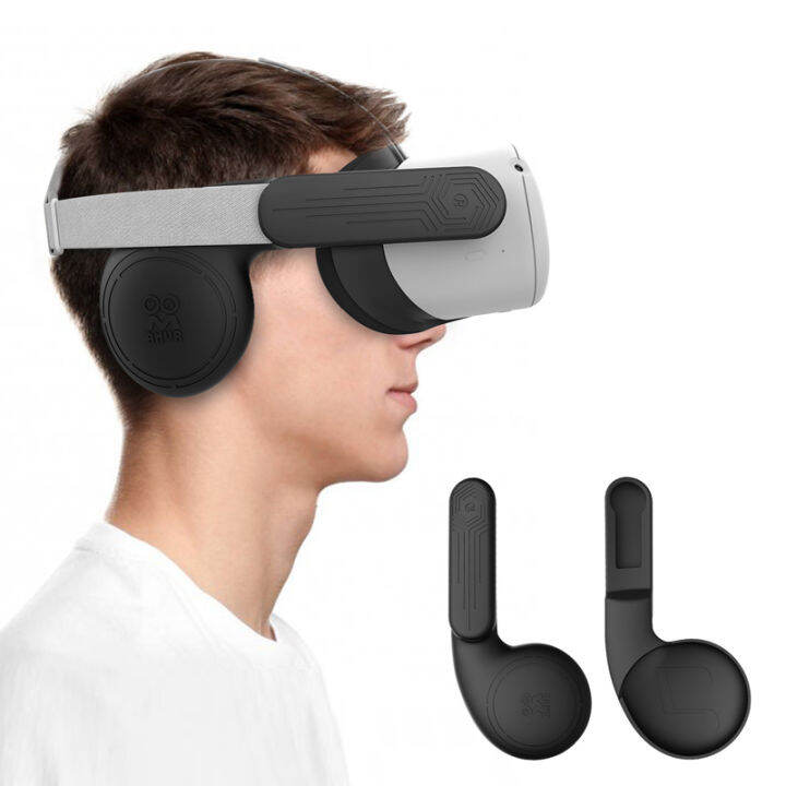 Silicone VR Ear Muffs for Oculus Quest 2 Headset Noise Reduction ...