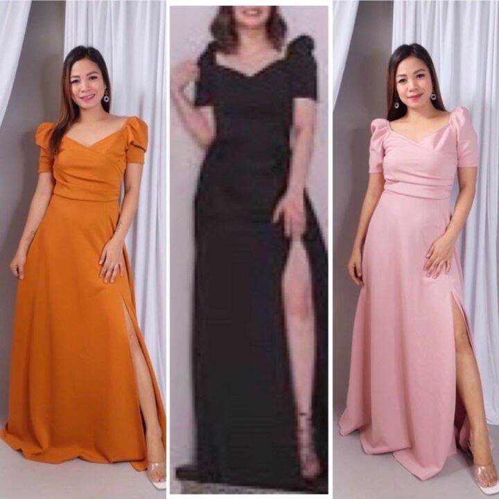 【COD】 Filipiniana Formal Long Dress Gown | Lazada PH