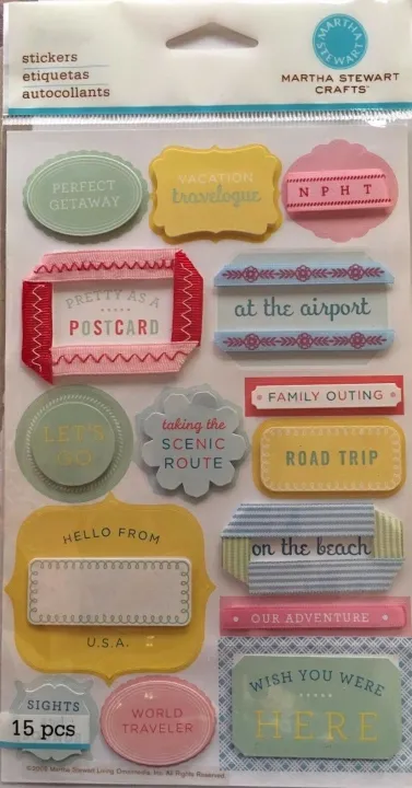 Martha Stewart Sticker Travel | Lazada PH