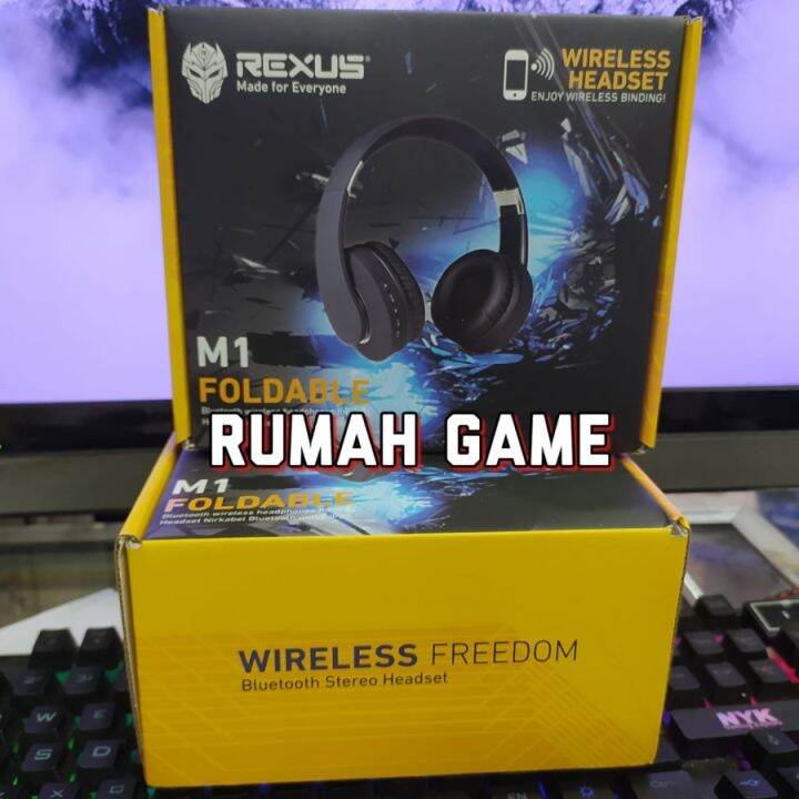 Rexus M1 Headset Gaming Bluetooth Headphones Wireless | Lazada Indonesia