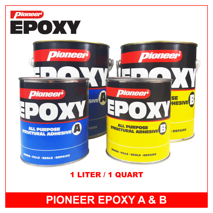 Pioneer Epoxy All Purpose Structural Adhesive A & B 1L Set (1QRT ...