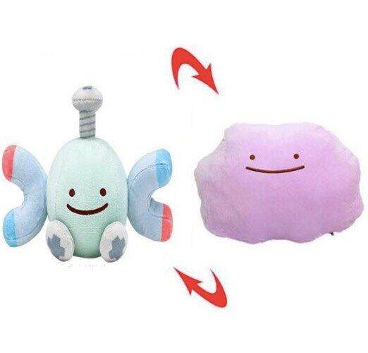 Anime Pokemon Dolls Ditto Reversible Pillow Cushion Transform Pikachu ...