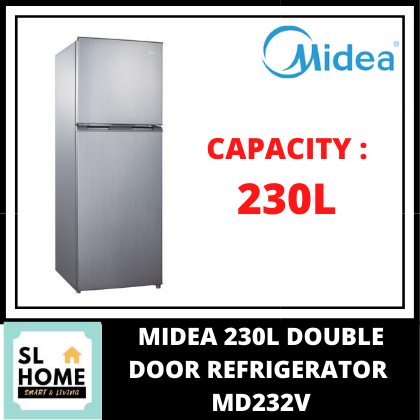 {KL & Klang Valley Area Only} MIDEA MD-232V 230L 2-DOOR REFRIGERATOR ...