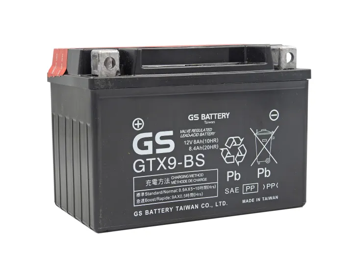 GS GTX9-BS (YTX9-BS) (Reverse Polarity) Maintenance Free Motorcycle ...