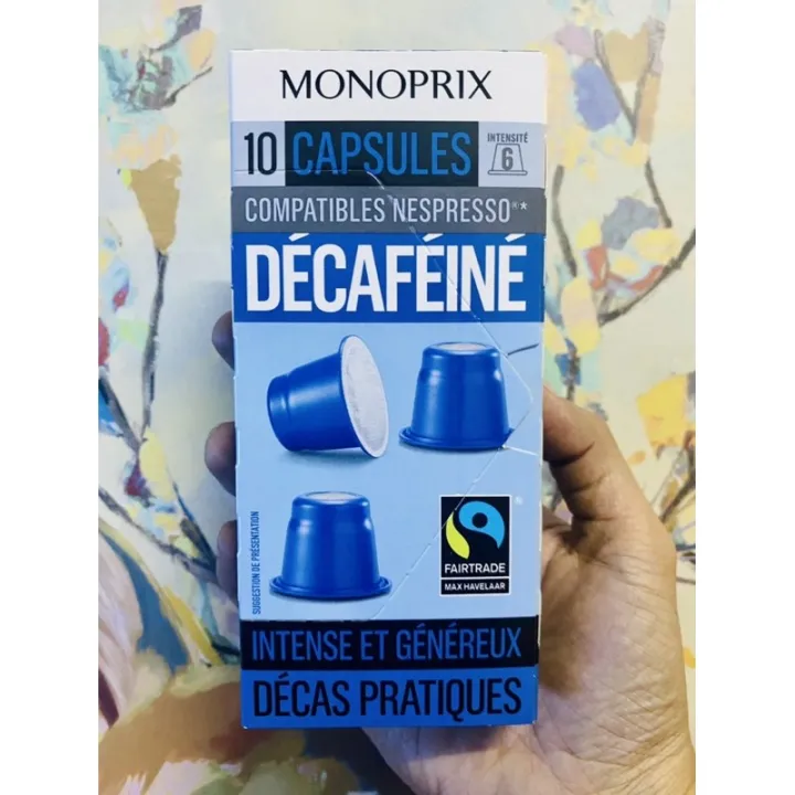 ♢กาแฟแคปซูล Decaf ไม่มีคาเฟอีน Monoprix Capsule Decaffeine coffee ...