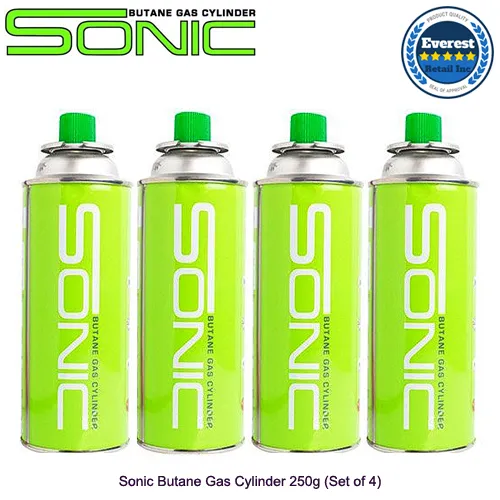 Sonic Butane Gas Cylinder (Set of 4) 250g | Lazada PH