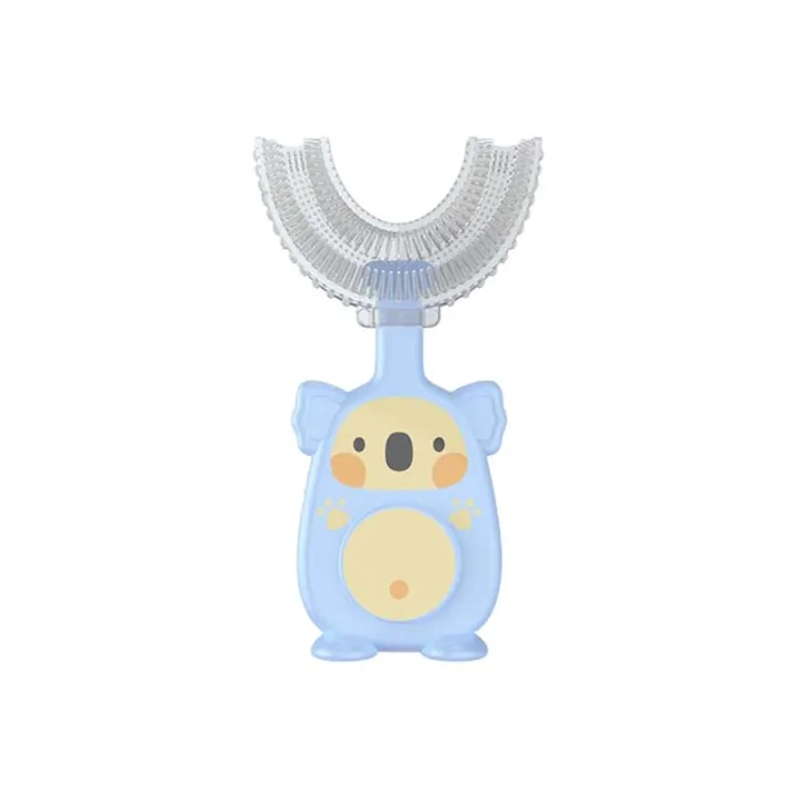 Mododo เครื่องมือทำความสะอาดฟันแปรงสีฟันสำหรับเด็กรูปตัวยูแปรงสีฟันด้วยมือป้องกันฝุ่นของเหลวดูแล ...