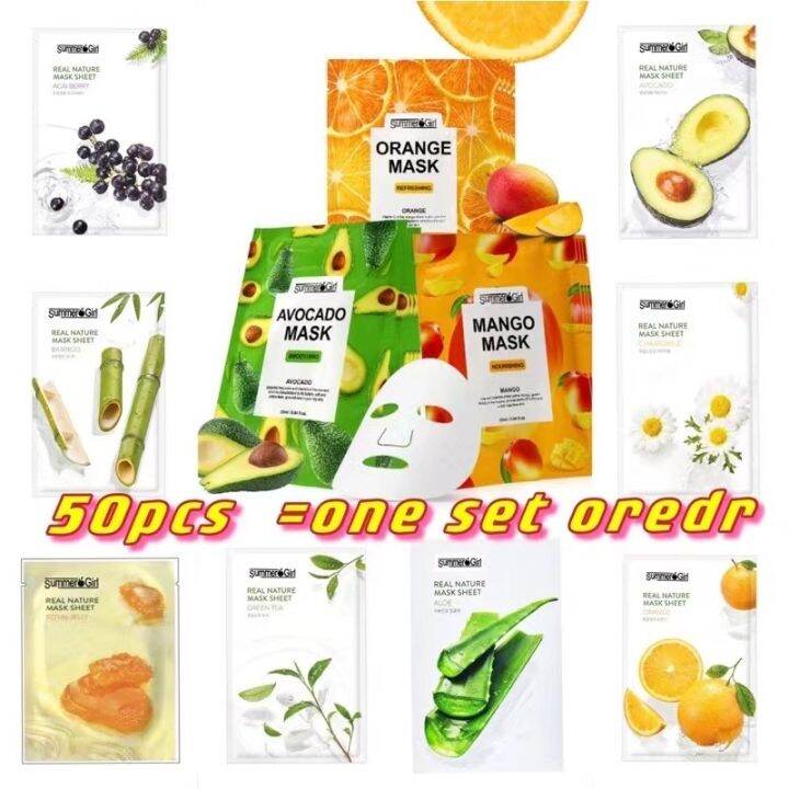 Special offer Bundle of 50- summer girl SUNISA BREYLEE Korean Face Mask ...