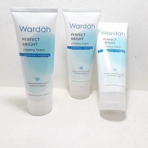 wardah perfect bright creamy foam brigtening and smooting 100ml KEMASAN ...