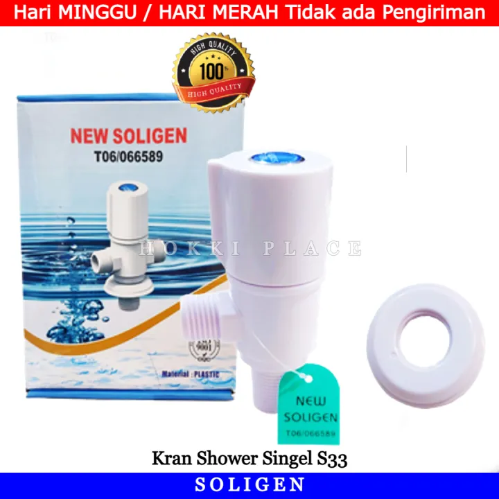 KRAN AIR CABANG CLOSET WC KERAN AIR SOLIGEN S16 PVC 1/2 INCH PUTIH KRAN ...