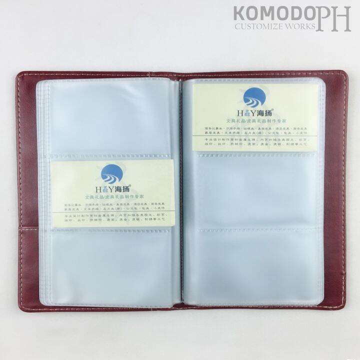 Leather Calling Card Holder, Business Card Organizer, Holds 240 Cards ...