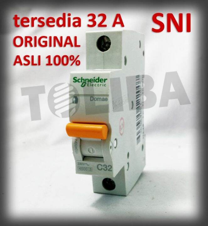 mcb schneider 1phase 1P 32a SNI mcb listrik / mcb 32 ampere / mcb ...